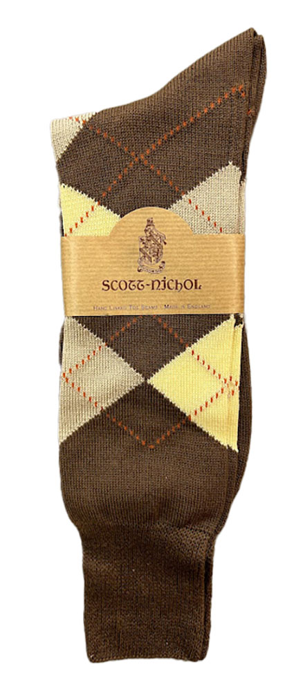 Scott Nichol Mens Argyle Socks - Made in England