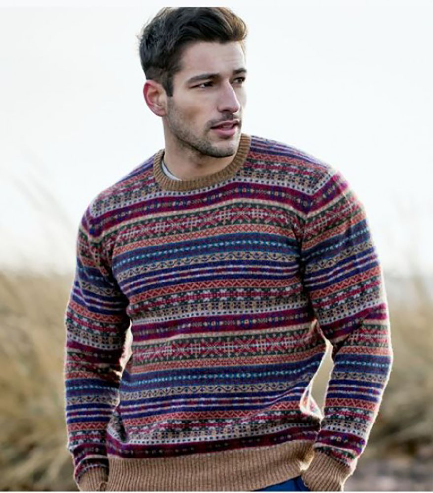 William Lockie Men’s Lambswool Knitwear – Finest Geelong Wool, Knitted ...